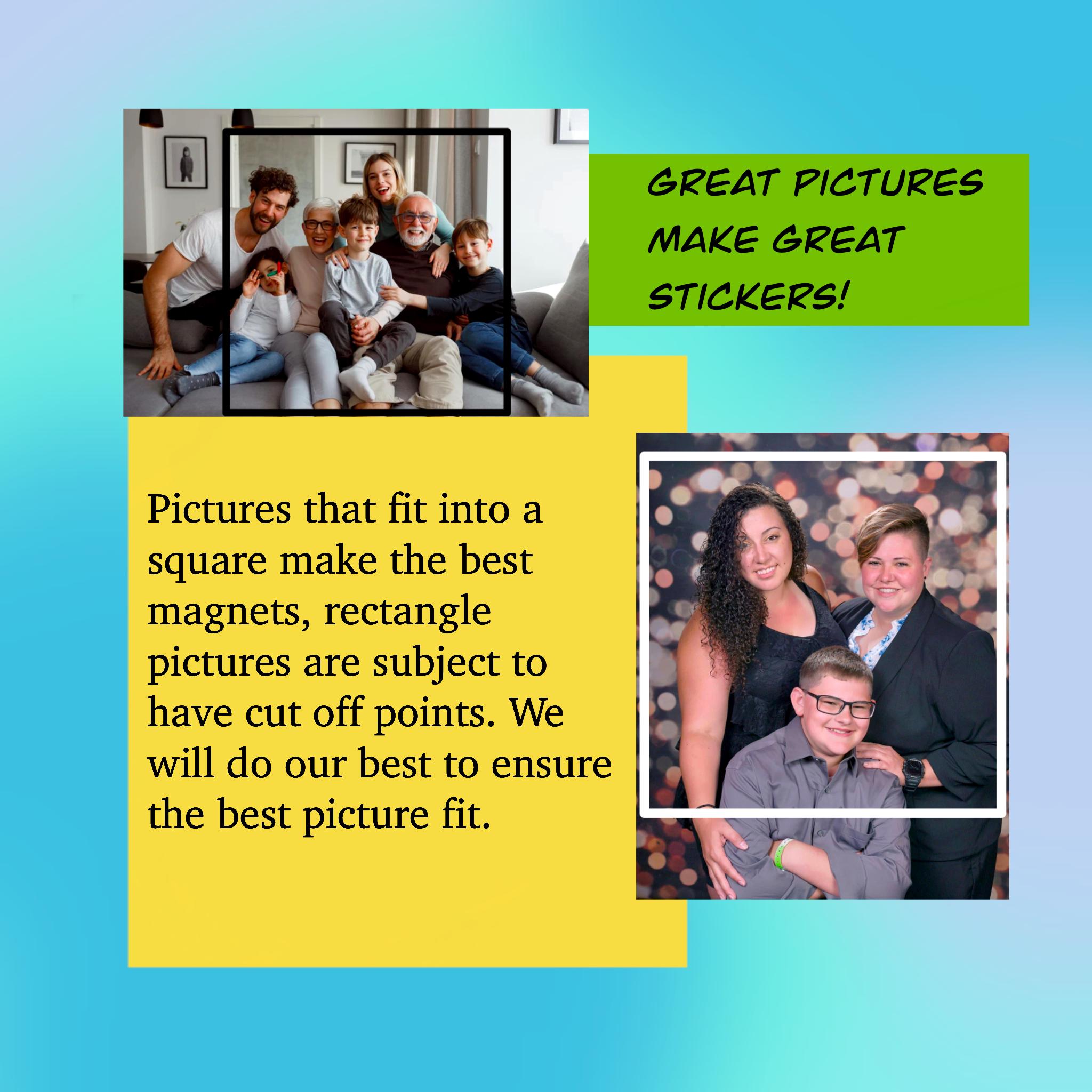 Custom Photo Magnets: Square Keepsake, Personalized Gift - Etsy