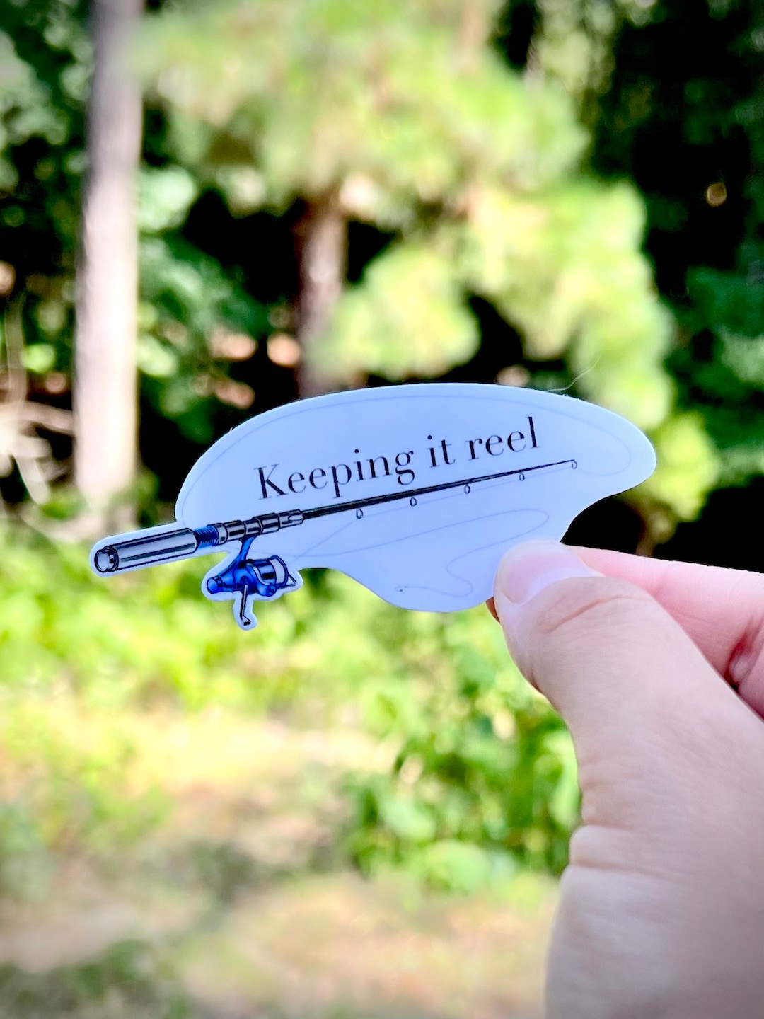 Keep It Reel Fishing Pole Sticker - Waterproof Vinyl Decal - Etsy