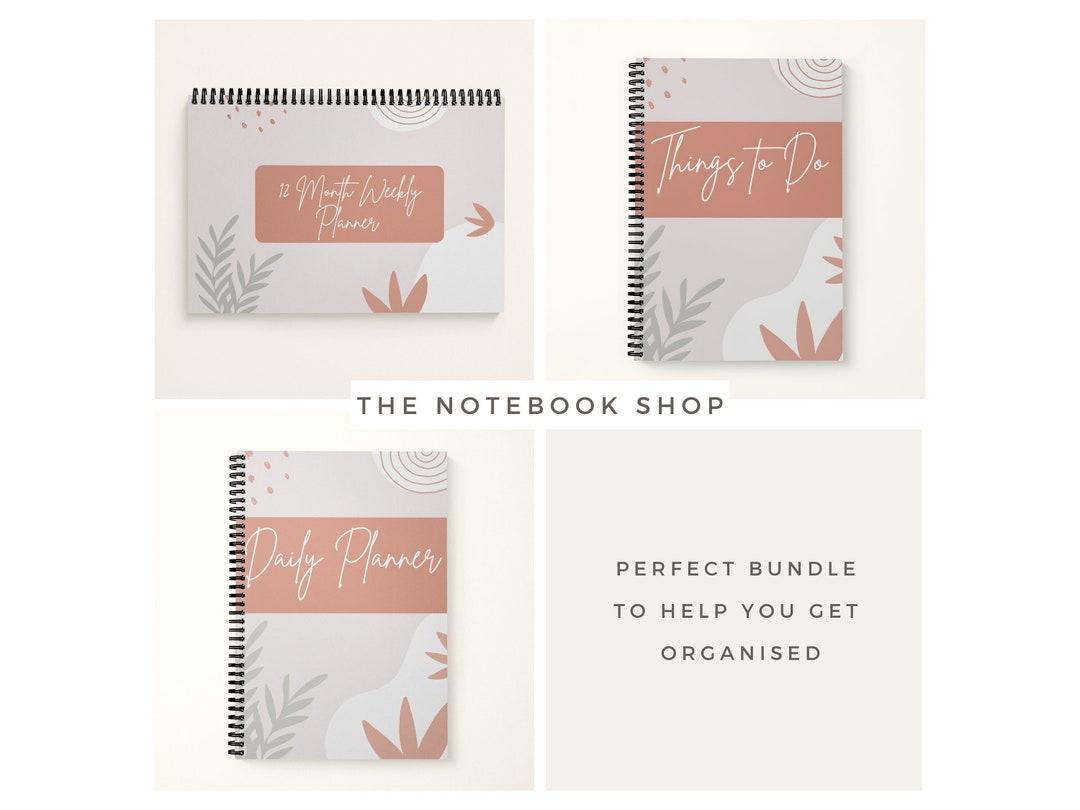 To-do List Book| Undated Daily Planner Notebook | 12 Month Weekly Desk ...