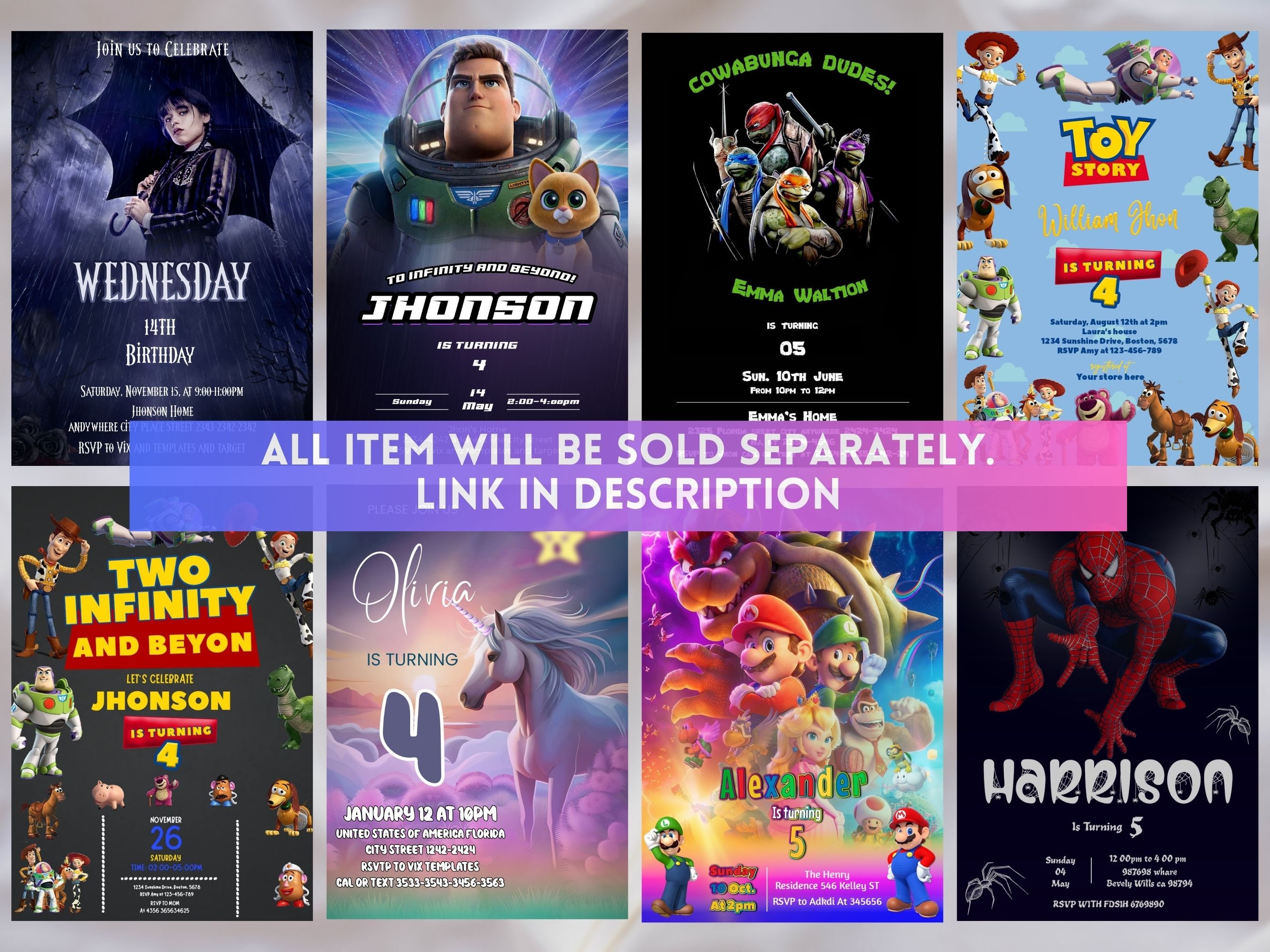 Editable Descendants Birthday Invitation Template Printable - Etsy