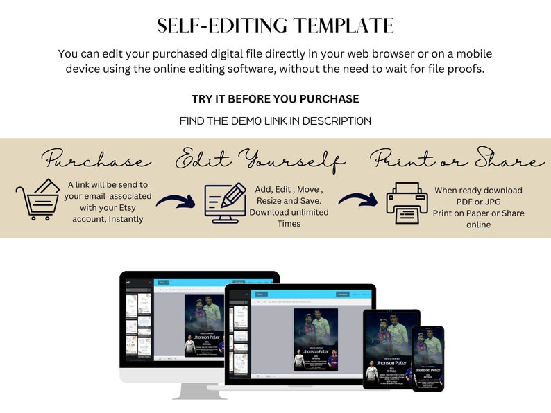 Ronaldo Vs Messi Birthday Invitation Birthday Card, Editable Invite ...