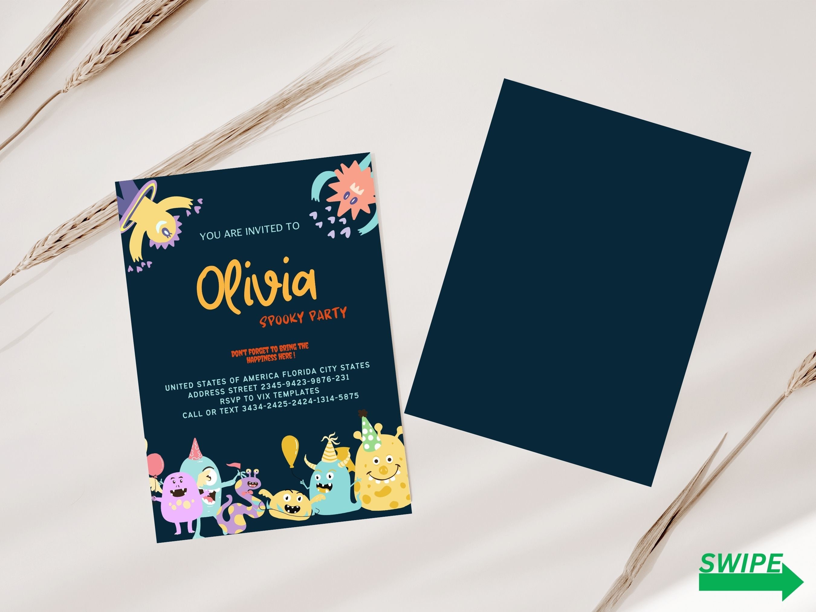 Monster Birthday Invitation, Monster Birthday Party Invite, Monster ...