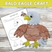 Bald Eagle Craft | Cut and Paste Patriotic Craft | American Symbols ...