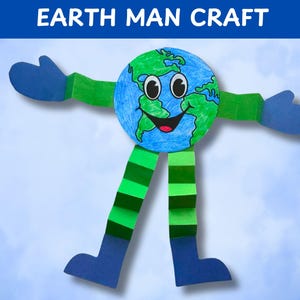 Earth Day Man Craft, Earth Day Craft for Kids, Earth Day Activity ...