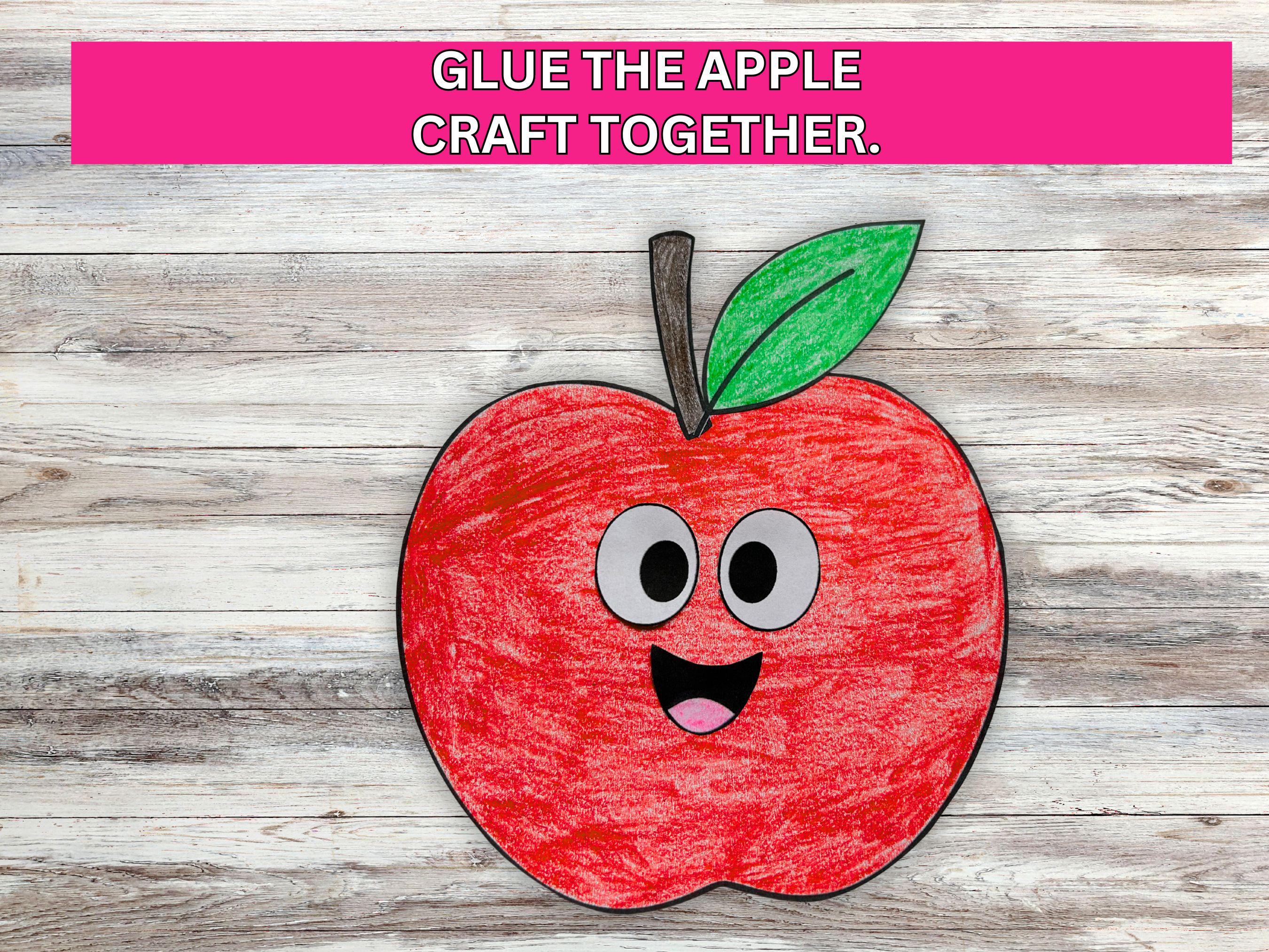 Build an Apple Craft: Printable Fall Activity for Kids - Etsy