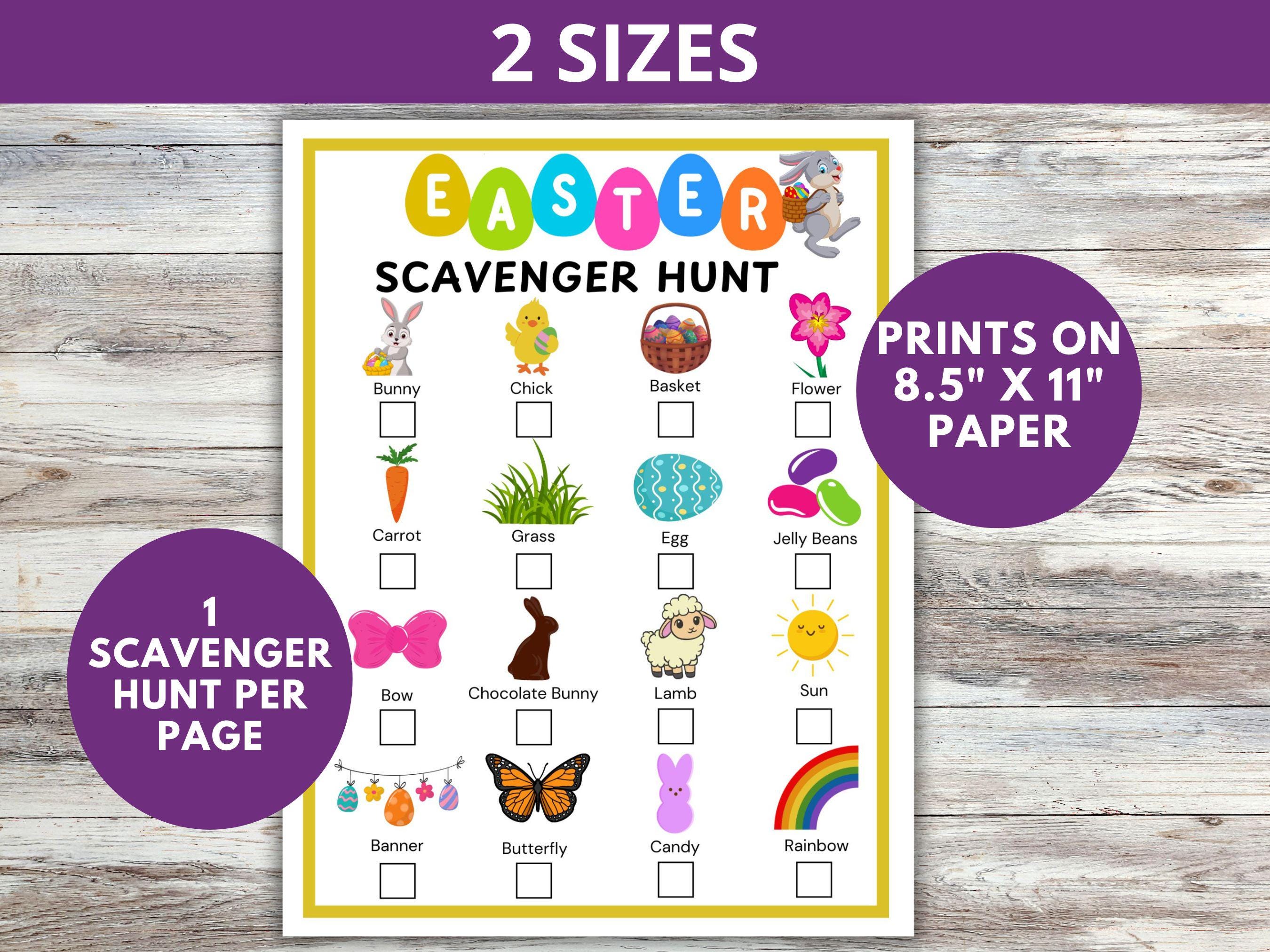 Easter Scavenger Hunt for Kids: Picture Card Game (printable) - Etsy