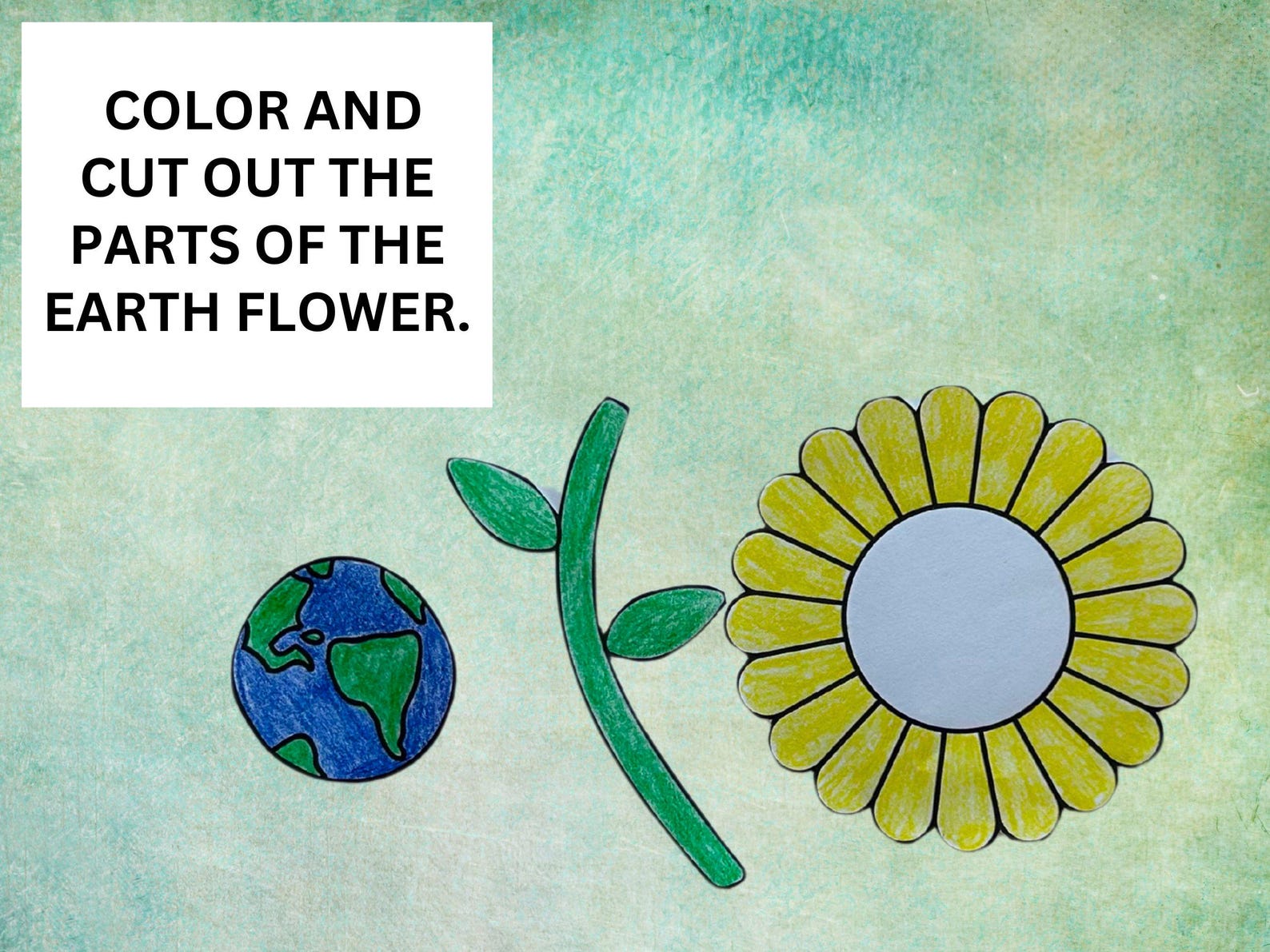 Earth Day Flower Craft: Printable Kids Activity (PDF) - Etsy