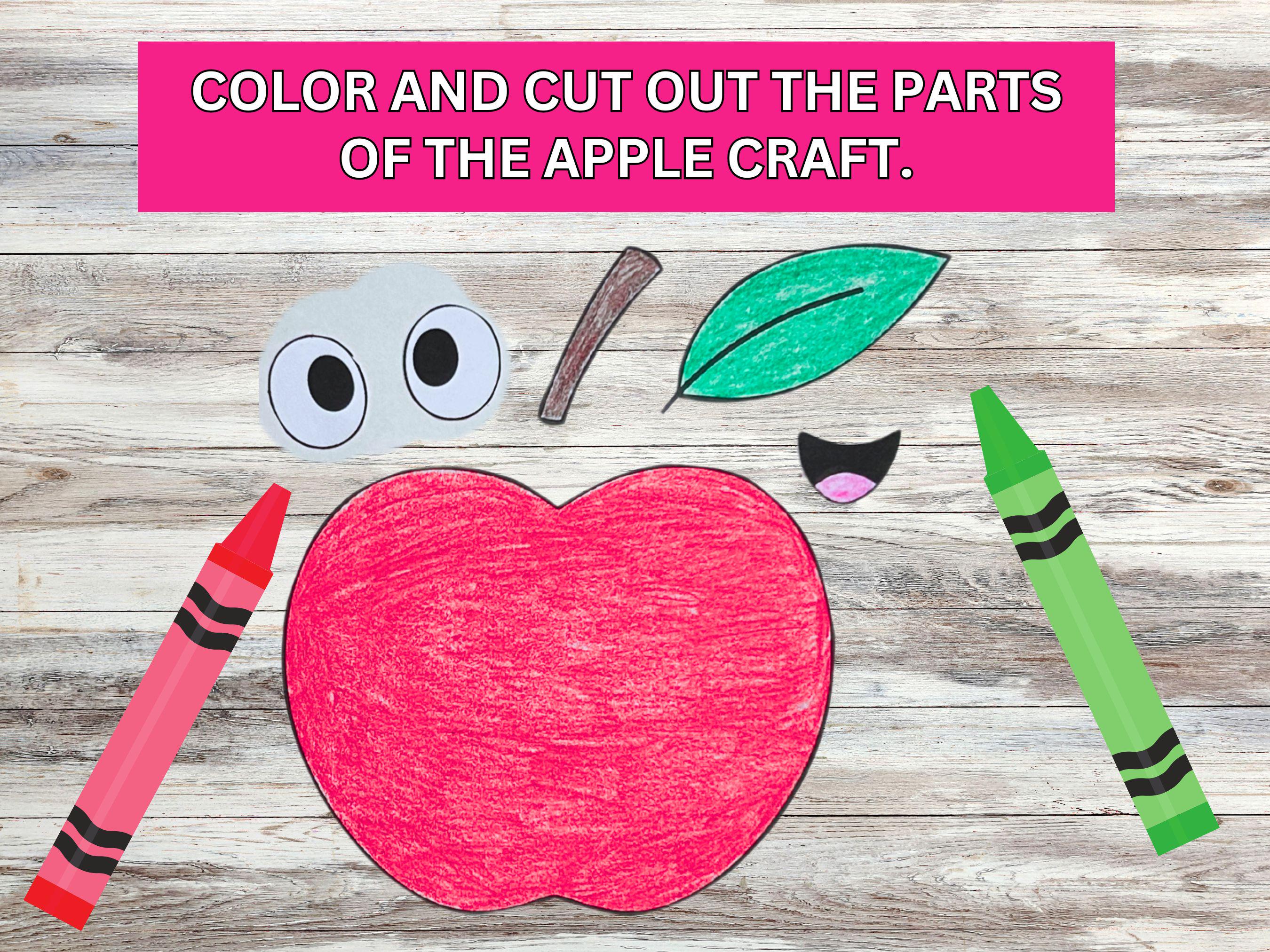 Build an Apple Craft: Printable Fall Activity for Kids - Etsy