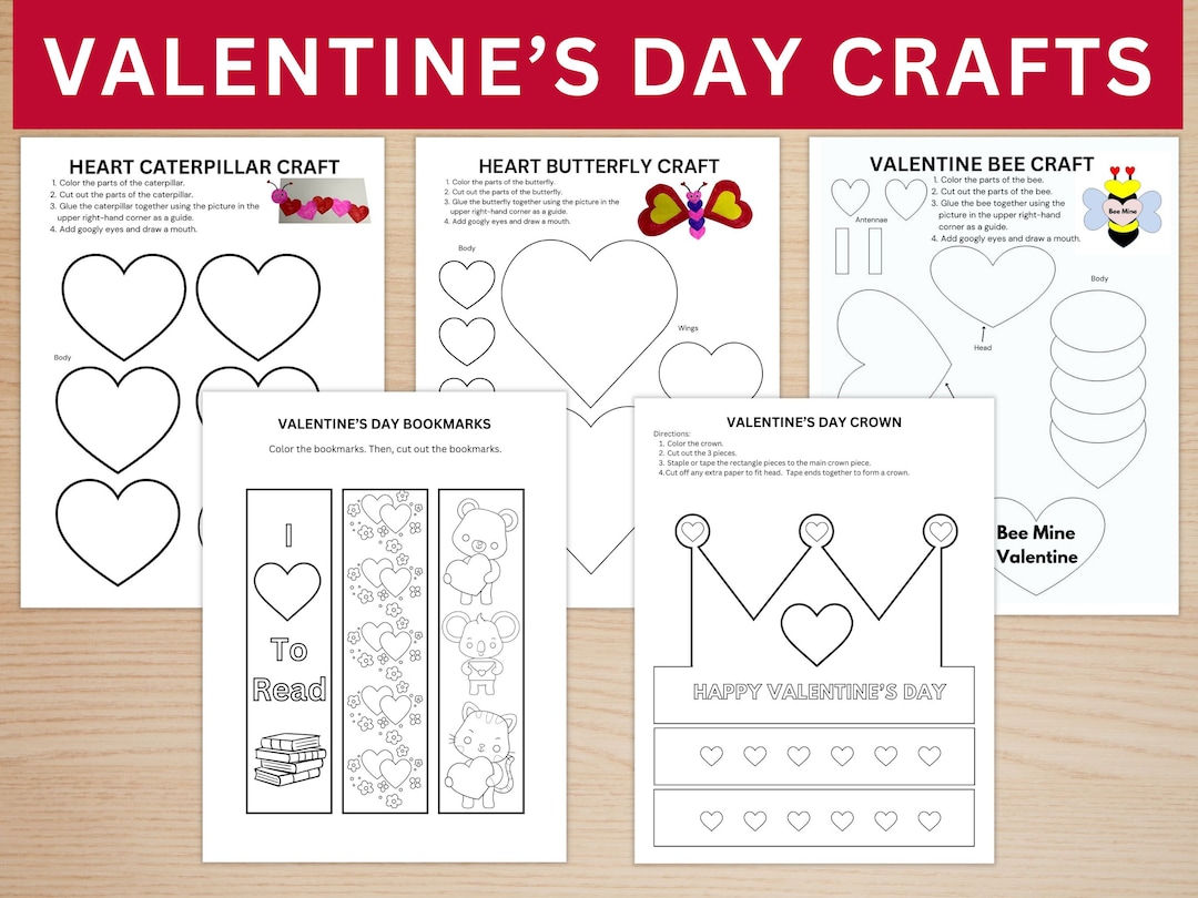 Valentine's Day Crafts Printable Valentine's Day Crafts for Kids ...