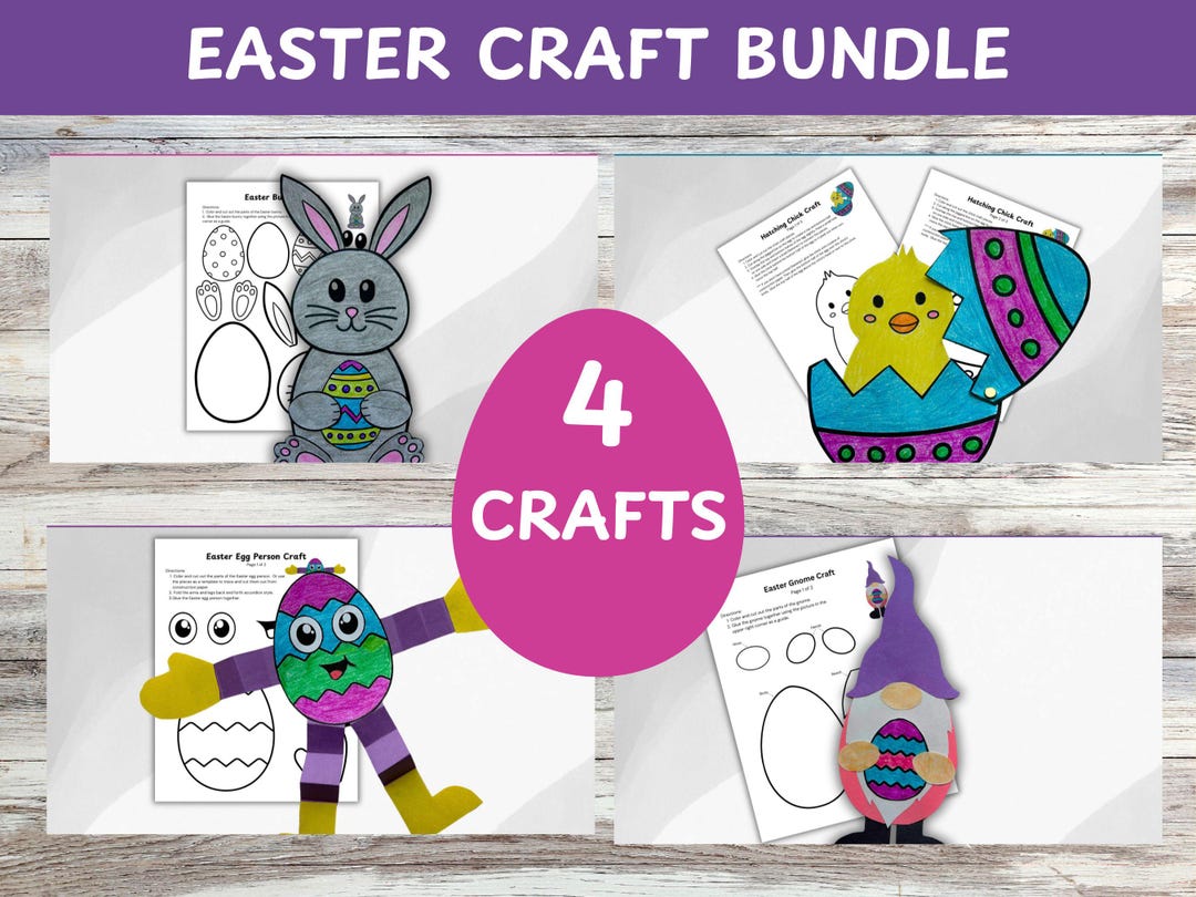 Easter Craft Bundle, Easter Crafts for Kids, Easter Activities, Kids ...