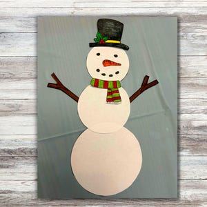 Build A Snowman Craft: Winter Printable Activity (PDF) - Etsy