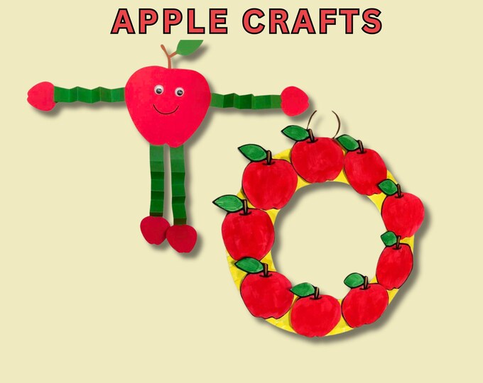 3D Apple Basket Craft for Kids - Etsy Canada