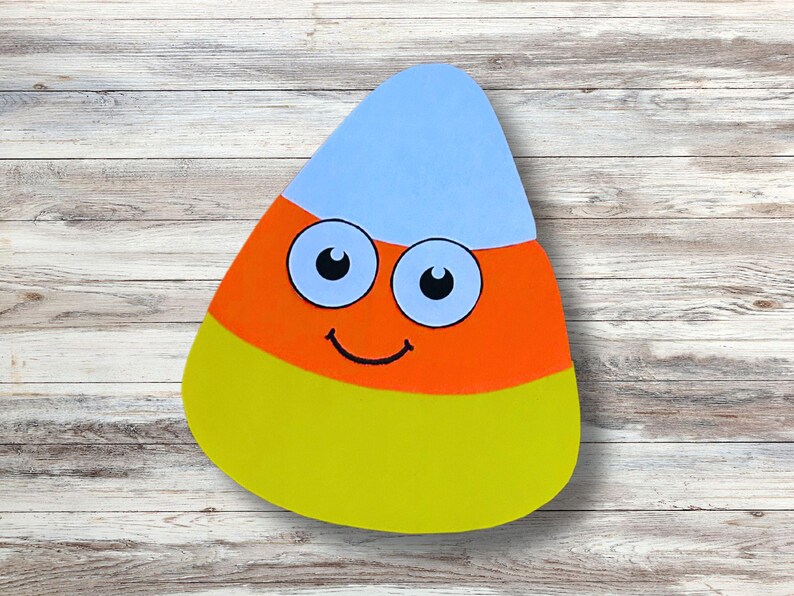 Candy Corn Craft for Kids: Fall & Halloween Activity (PDF Pattern) - Etsy