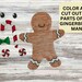 Printable Gingerbread Man Craft: Winter Coloring Activity (PDF) - Etsy