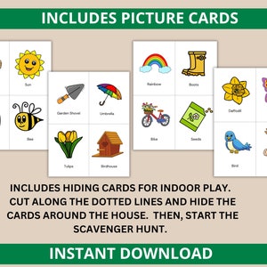 Spring Scavenger Hunt, Printable Spring Nature Hunt for Kids, Spring ...