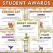 Animal Themed Student Award Certificates: 45 Printable Classroom Awards ...