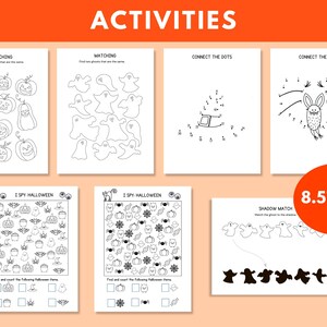 Halloween Activity Sheets Printable Halloween Games Halloween Coloring ...