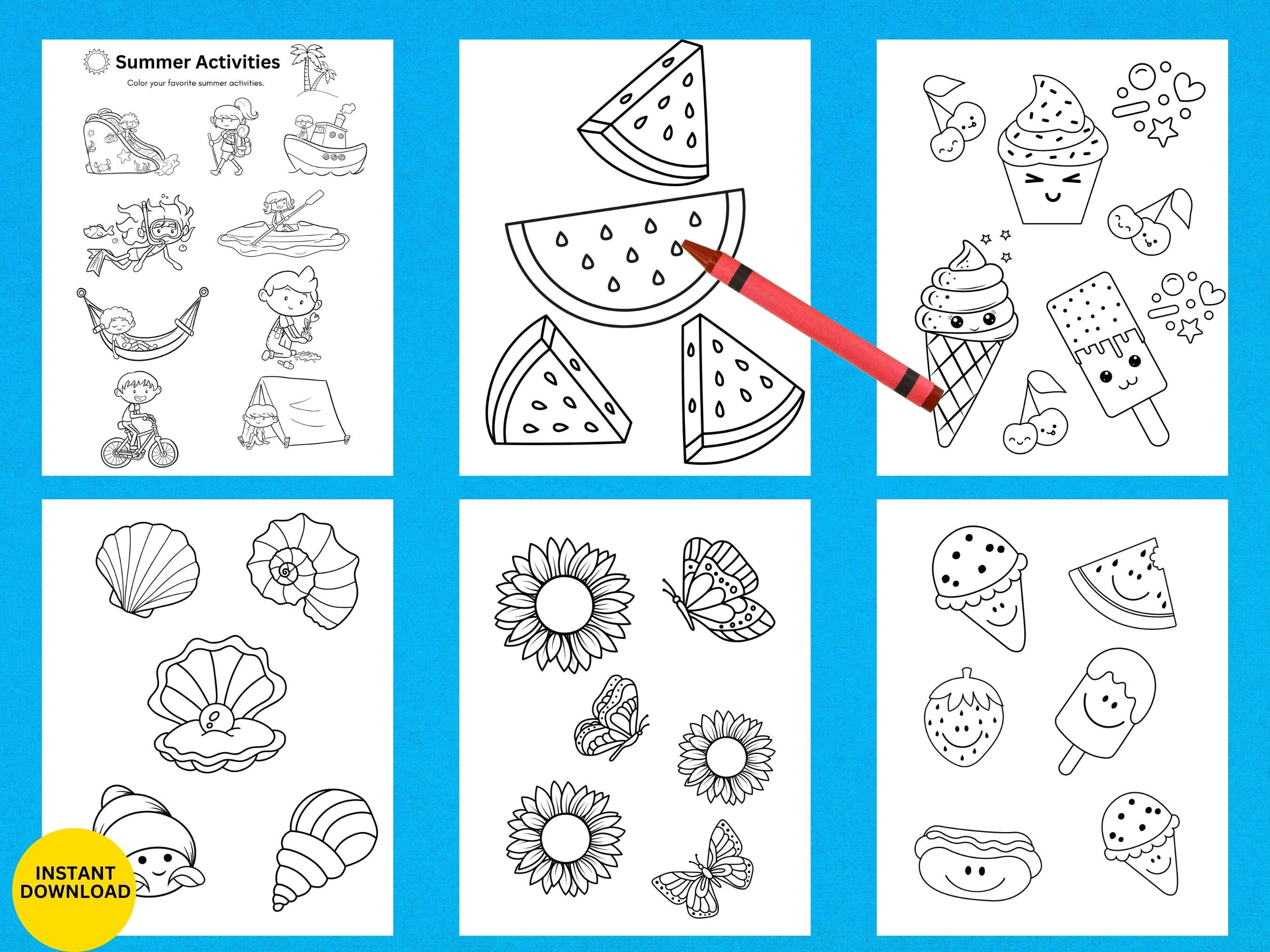 Summer Activities for Kids, Summer Kids Activities, Activity Book ...