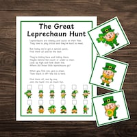 St Patrick's Day Scavenger Hunt, a Printable Leprechaun Picture ...