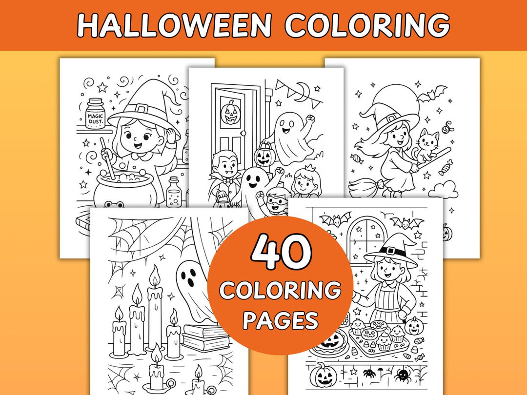 Halloween Coloring Pages for Kids, Halloween Activities, Coloring ...