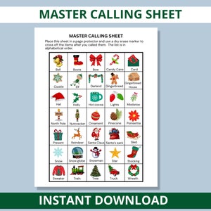 Christmas Bingo Printable 30 Unique Holiday Bingo Cards Christmas Games ...