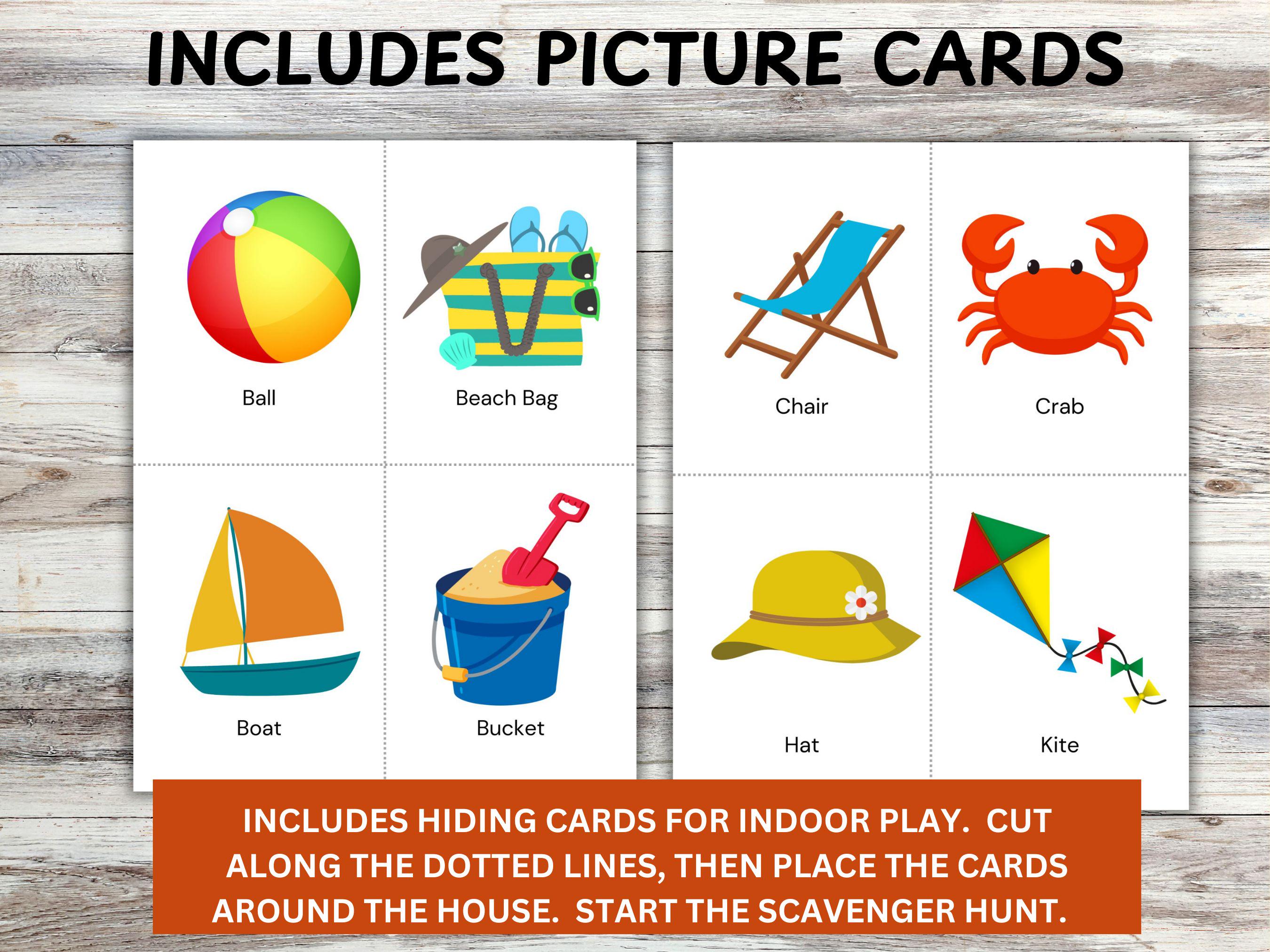 Beach Scavenger Hunt for Kids: Printable Summer Activity (digital ...