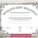 World's Best Grandma Certificate, Grandparent's Day Gift, Mother's Day ...