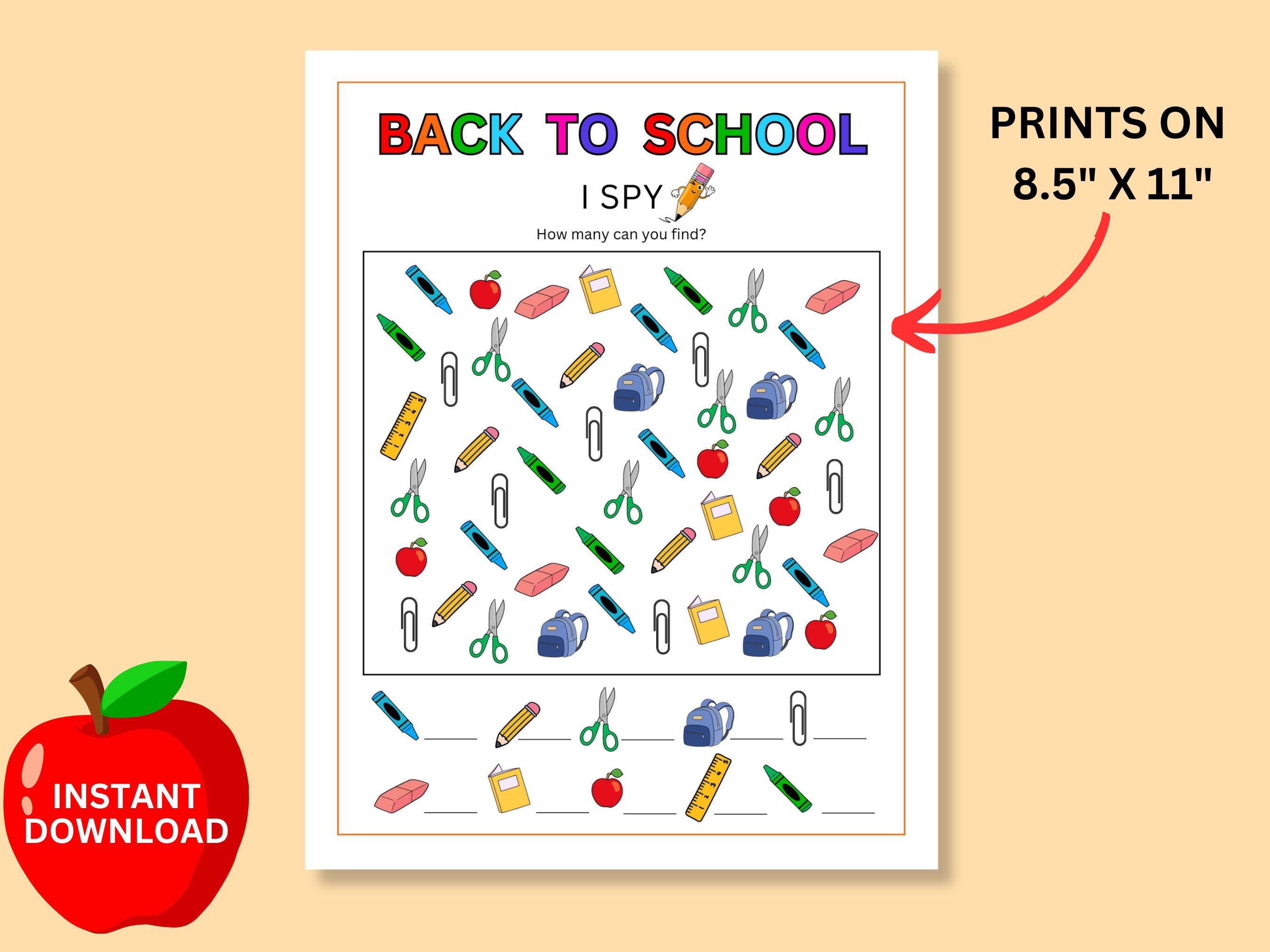 Back to School Games, First Day of School Game Bundle, Back to School ...