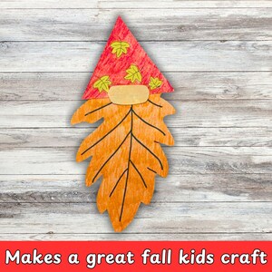 Fall Gnome Craft: Printable Coloring Template (digital Download) - Etsy