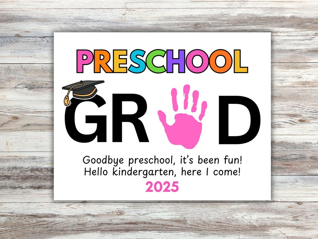 Last Day of Preschool Handprint Craft, Last Day of School Craft ...