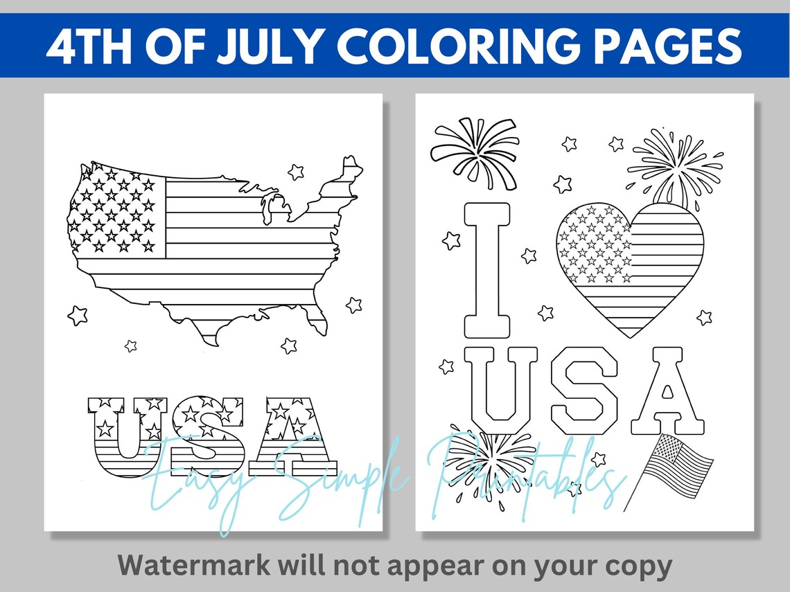 Fourth of July Coloring Pages 4th of July Coloring Sheets Patriotic ...