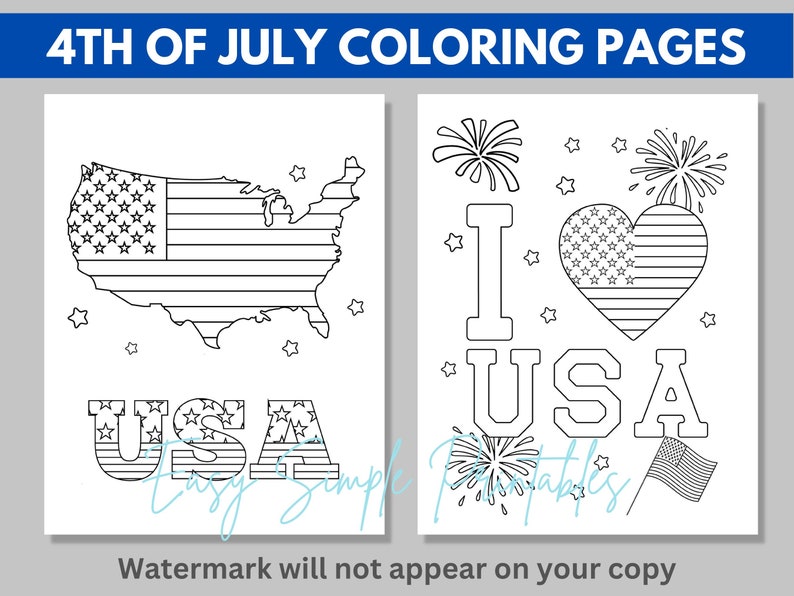 Fourth of July Coloring Pages 4th of July Coloring Sheets Patriotic ...