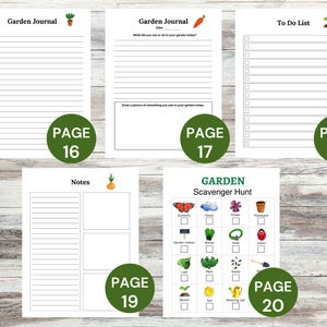 Kids Garden Planner: Printable Garden Journal, Spring Activities (PDF ...