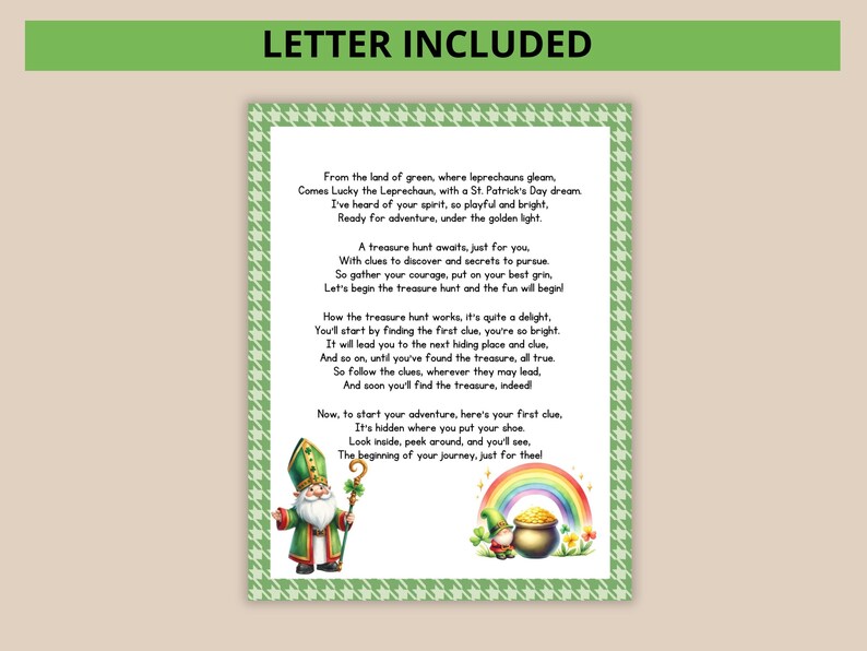 St. Patrick's Day Treasure Hunt Printable St. Patrick's Day Scavenger ...