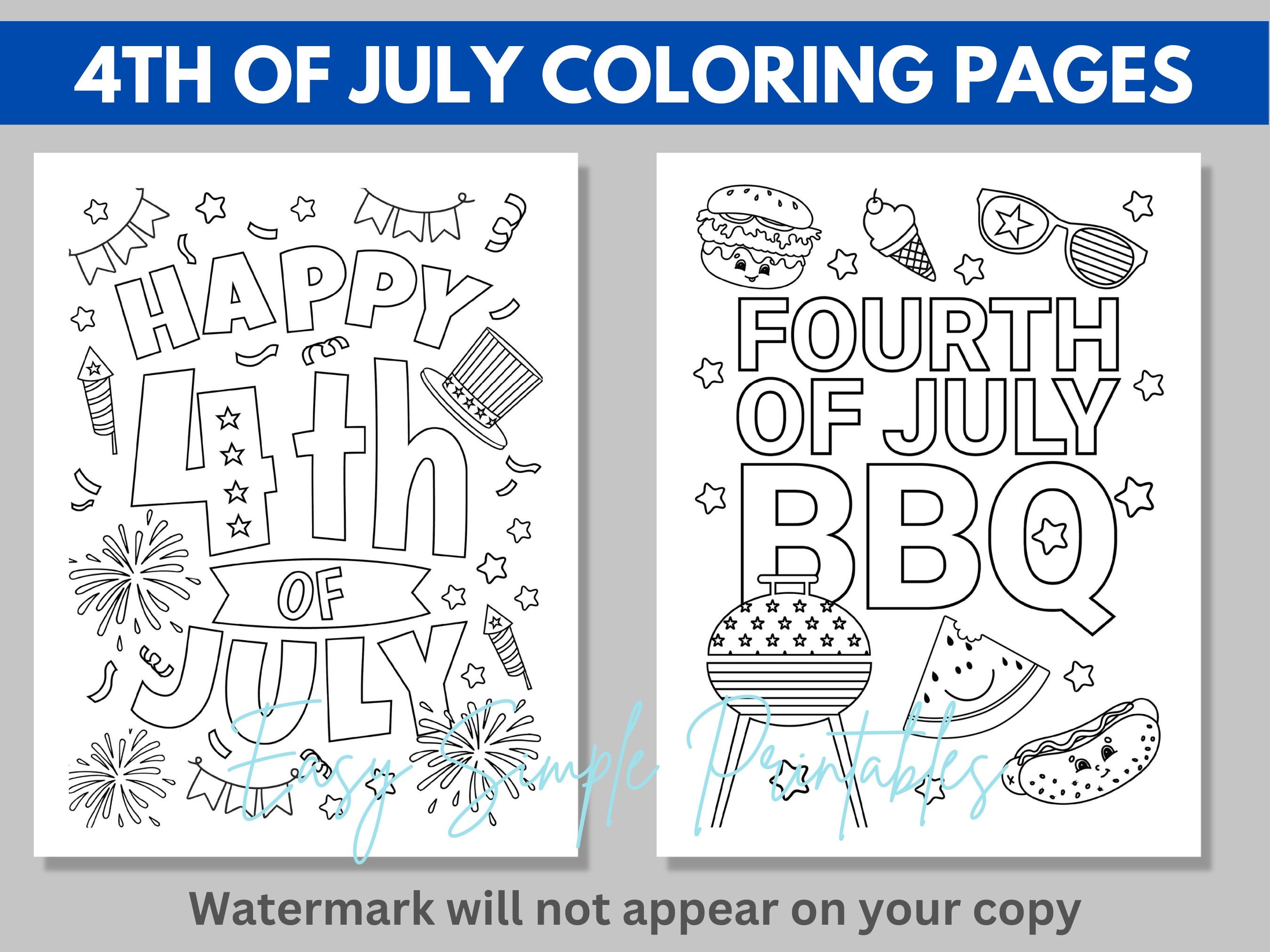 Fourth of July Coloring Pages 4th of July Coloring Sheets Patriotic ...