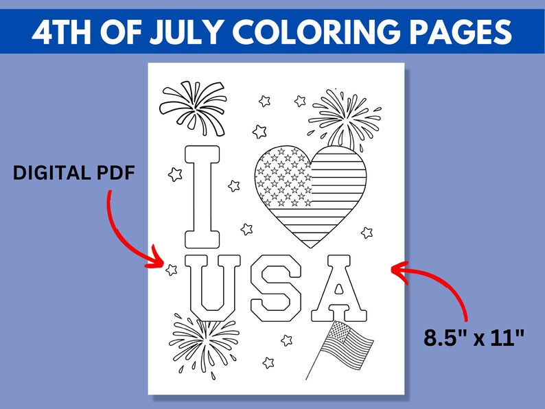 Fourth of July Coloring Pages, 4th of July Coloring Sheets, Patriotic ...
