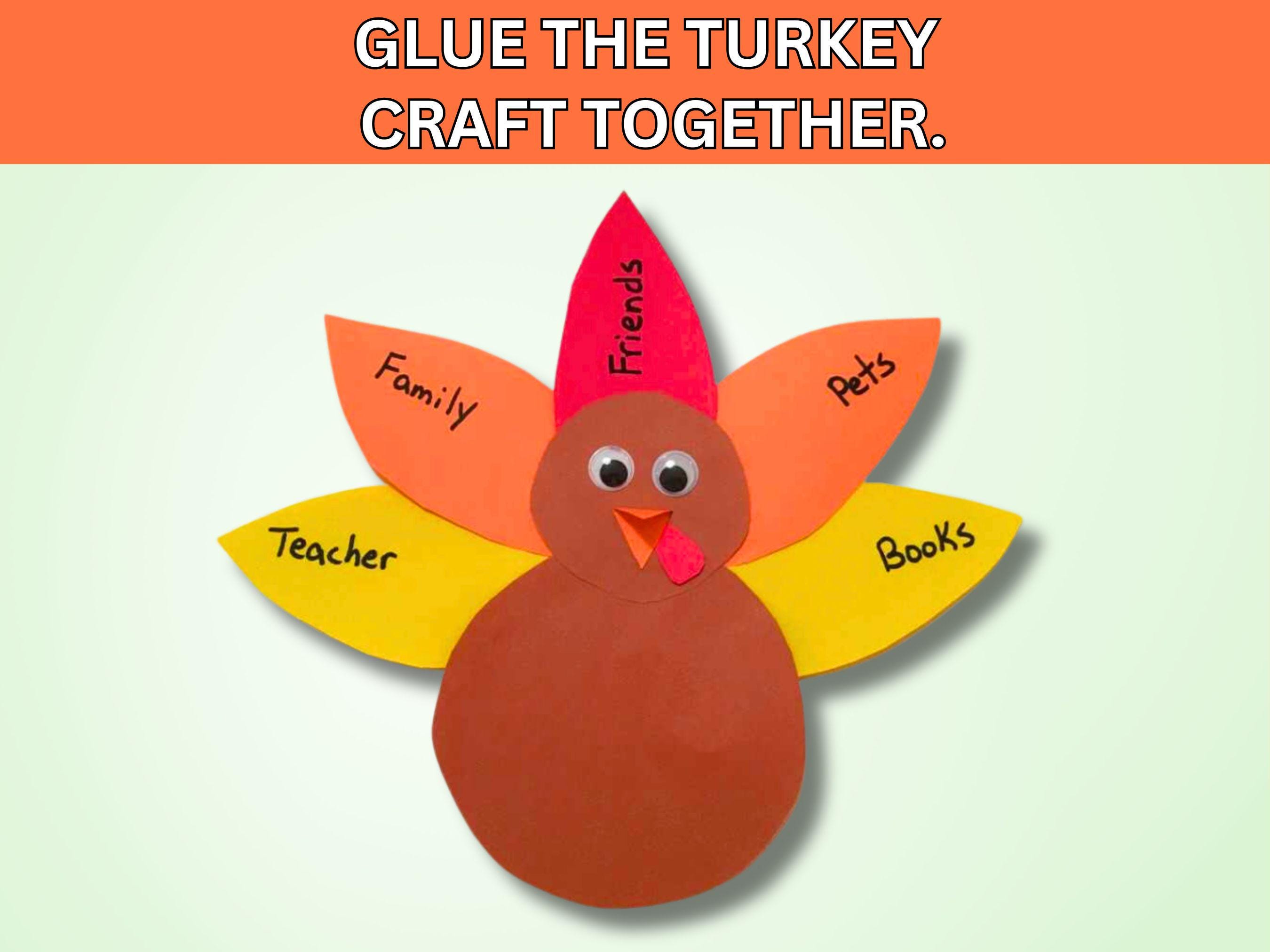 Thankful Turkey Craft for Kids: Thanksgiving Gratitude Activity ...