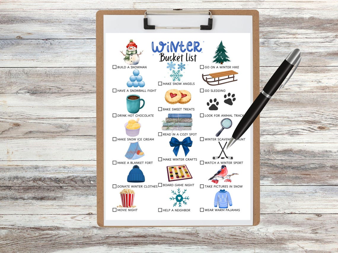 Ultimate Winter Bucket List, Winter Activities for Kids and Families ...