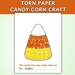 Torn Paper Candy Corn Craft Printable – Easy Halloween Craft for Kids ...