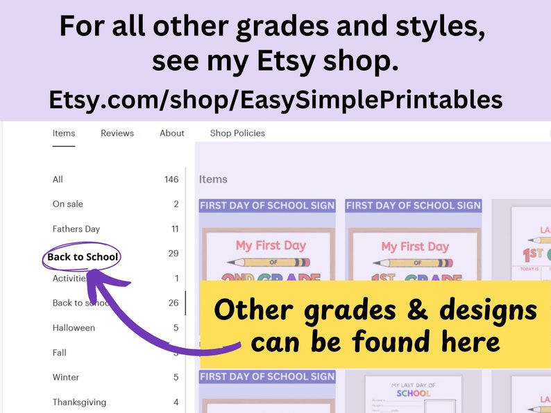 First Day of Kindergarten Sign, Printable First Day of School Sign ...