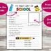 First Day of School Interview: Printable Questionnaire (PDF Download - Etsy
