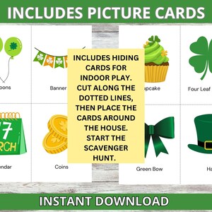 St. Patrick's Day Scavenger Hunt: Printable Kids Activity With Hiding ...