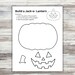 Build a Jack O' Lantern Pumpkin Craft: Halloween Activity (PDF) - Etsy