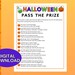 Halloween Pass the Prize Game, Printable Halloween Party Game - Etsy