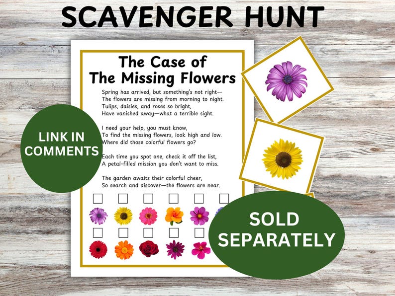 Kids Garden Planner: Printable Garden Journal, Spring Activities (PDF ...