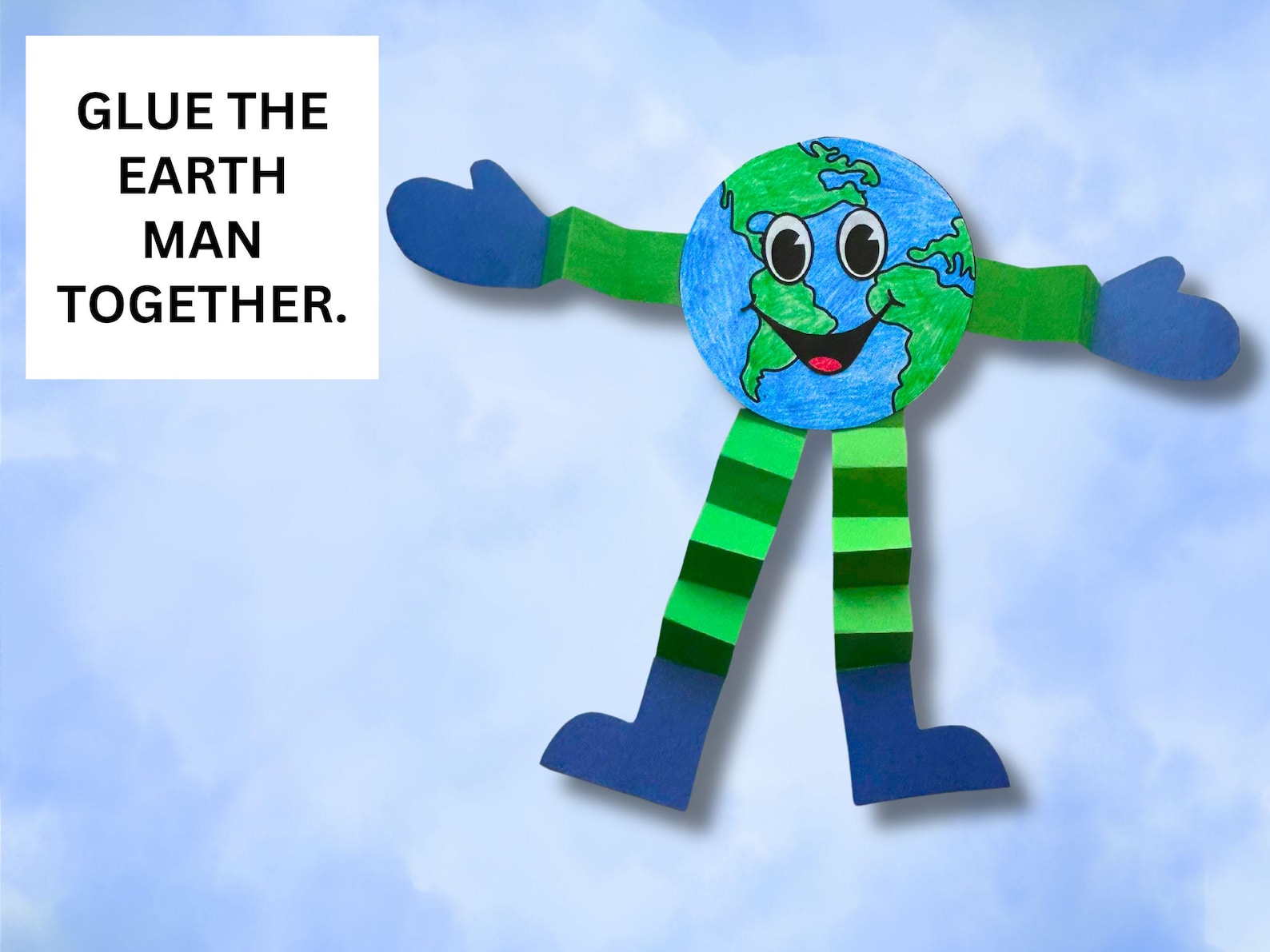 Earth Day Man Craft, Earth Day Craft for Kids, Earth Day Activity ...