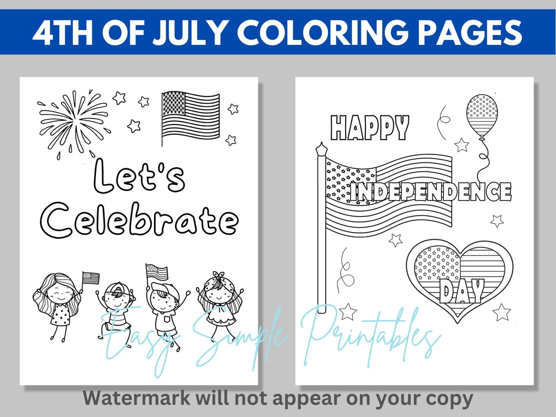 Fourth of July Coloring Pages 4th of July Coloring Sheets Patriotic ...