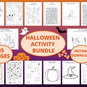 Halloween Activity Sheets Printable Halloween Games Halloween Coloring ...