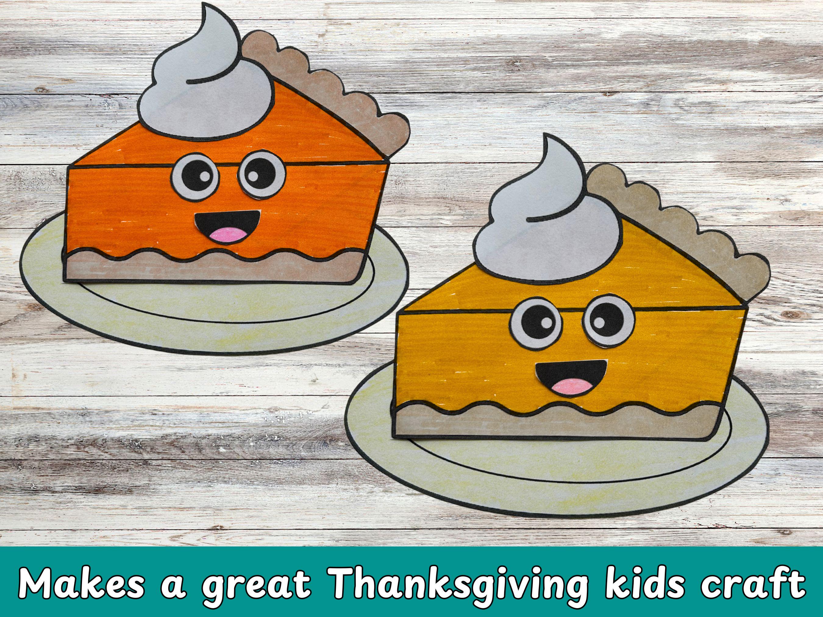 Pumpkin Pie Craft for Kids: Thanksgiving Activity - Etsy