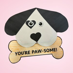 Heart Dog Craft, Valentine's Day Craft, Valentines for Kids, Kids Craft ...